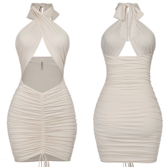 Tresser | Dresses | New Womens Fashion Double Bodycon Cross Cross Mini ...